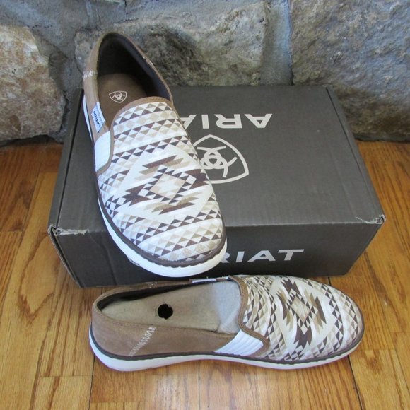 Ariat | Shoes | New Ariat Womens Ryder Slip On Sneaker Loafer Tan ...